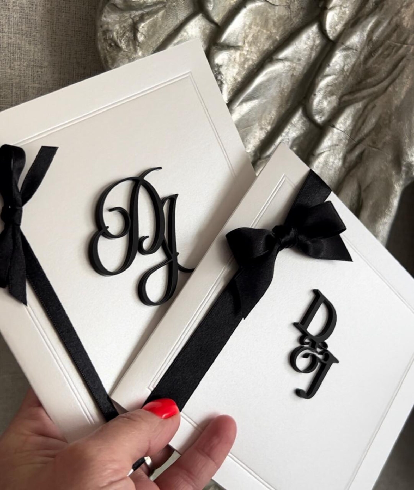 Acrylic Initials Wedding Invitation - Etsy
