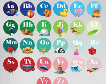 Alphabet Vinyl Decal - Etsy