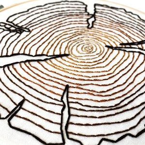 PDF Embroidery Pattern Tree Rings - Etsy