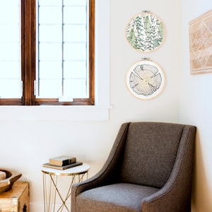 PDF Embroidery Pattern- Tree Rings - Etsy