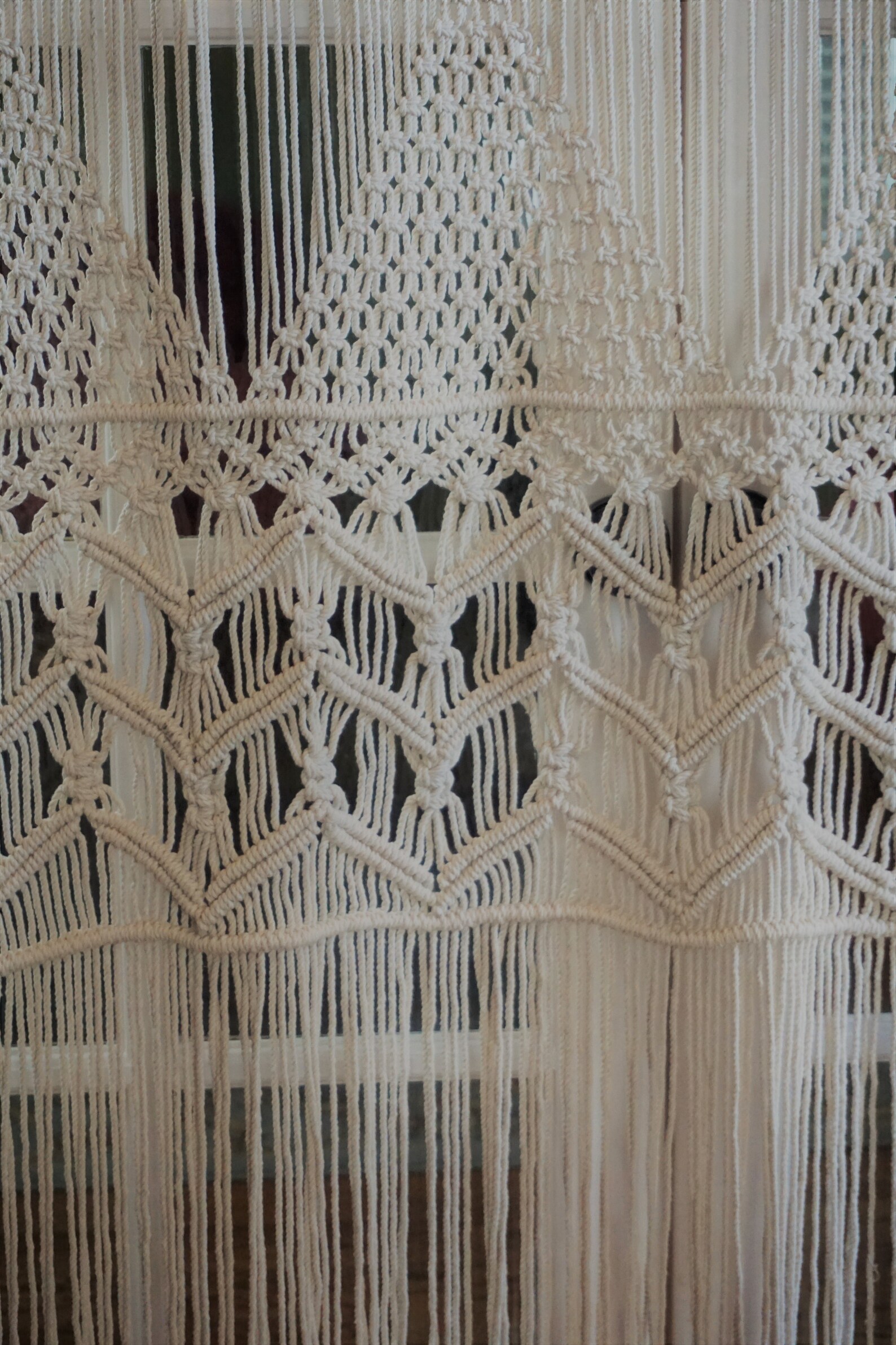 Macrame Curtain Large Boho Woven Wall Hanging Window Drapes - Etsy