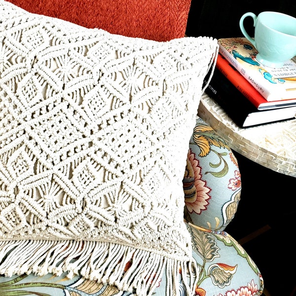 Macrame Pillow - Etsy