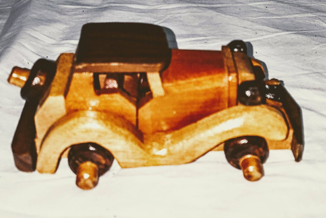 Indonesian Sport Car Hand Carved Natural Color Vintage Collector's Item ...