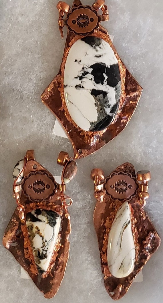 White Buffalo Stone /native American Style/pendant Chain - Etsy