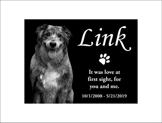 8x6 Tombstone Laser Engraved Pet Dog Grve Mrker Plaque - Etsy