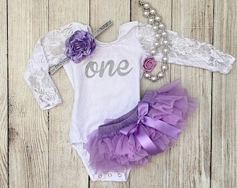 1st Birthday Purple - Etsy