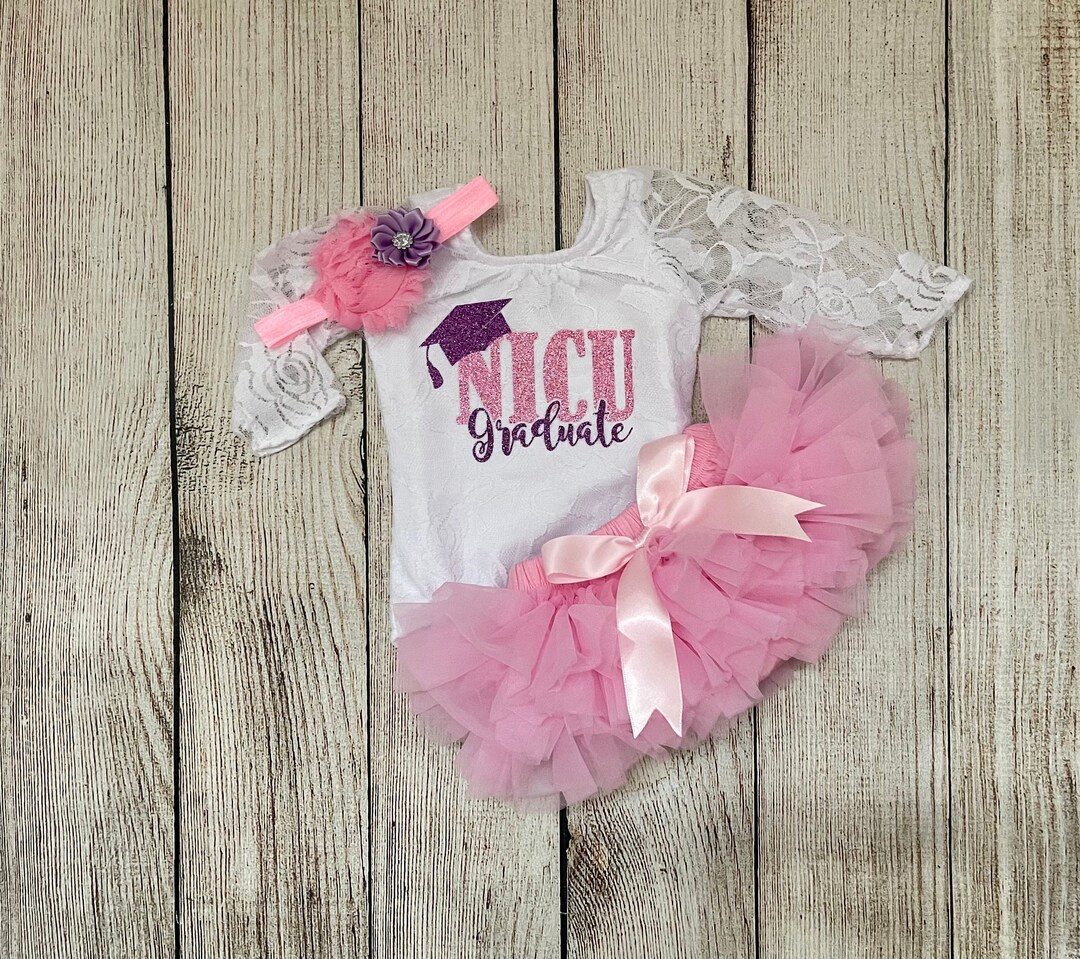 Baby Girl NICU Graduate Outfit: Tutu Bloomers & Flower Headband - Etsy