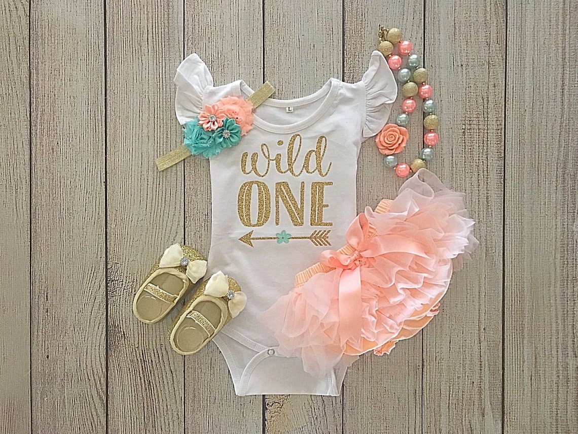 Wild One Birthday Outfit Wild One Baby Girl First Birthday - Etsy