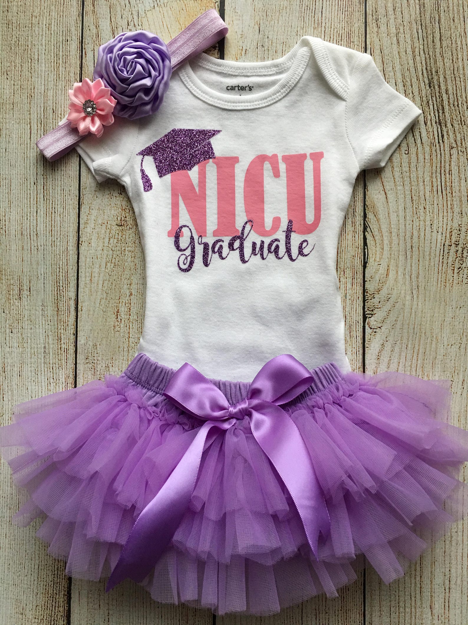 Baby Girl NICU Graduate Outfit NICU Outfit in Lavender and - Etsy