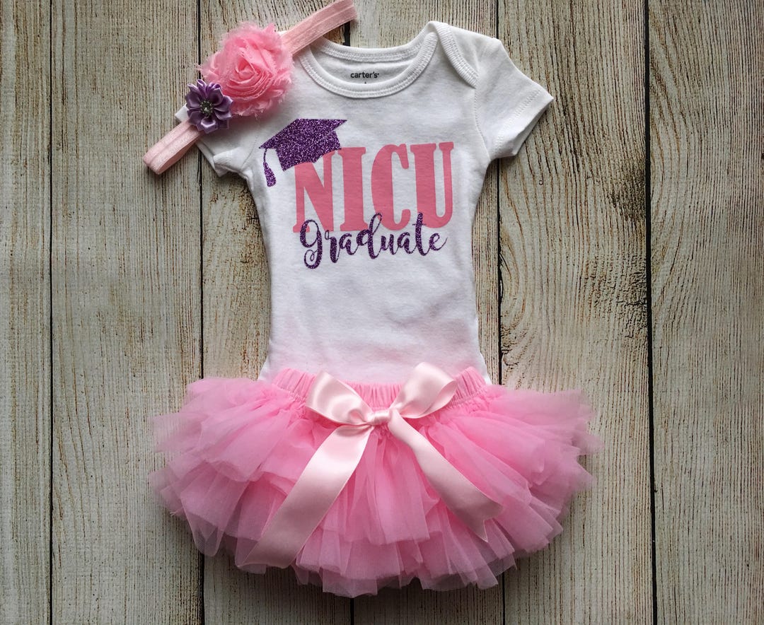 Baby Girl NICU Graduate Outfit - NICU Outfit in Lavender and Pink ...