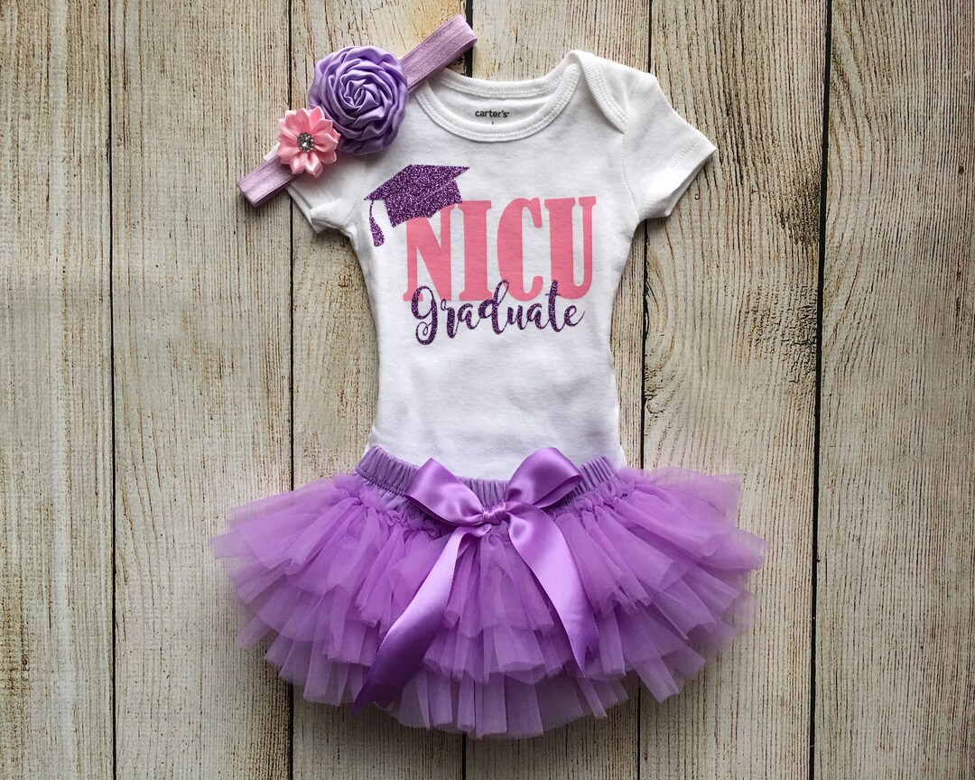 Baby Girl NICU Graduate Outfit - NICU Outfit in Lavender and Pink ...