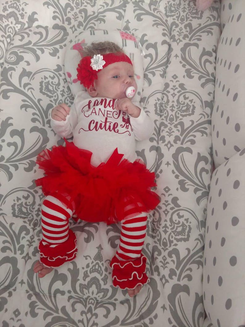 Baby Girl Christmas Outfit Candy Cane Cutie Outfit Baby | Etsy