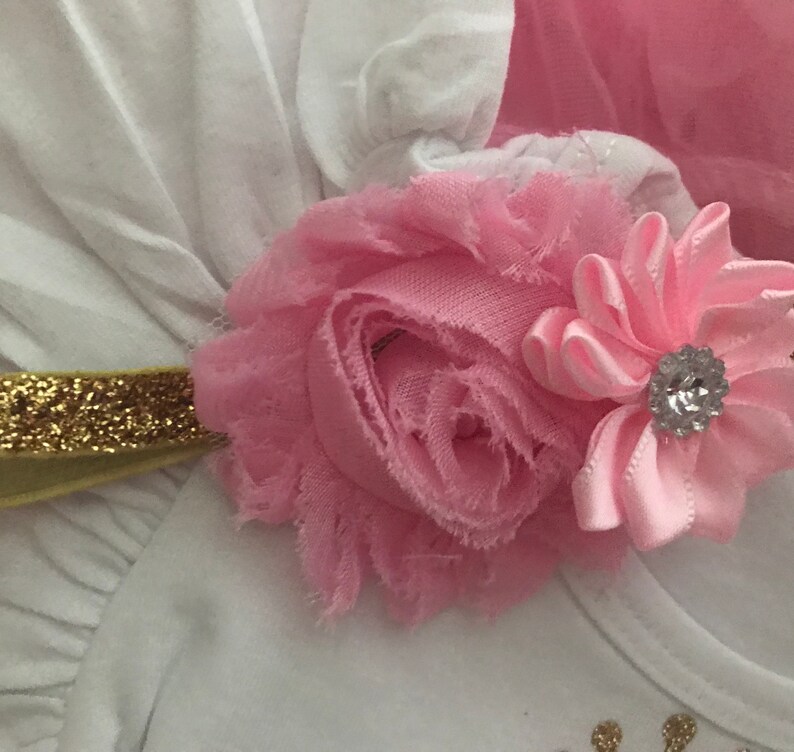 Little Sister Big Sister Outfit in Pink and Gold Matching - Etsy