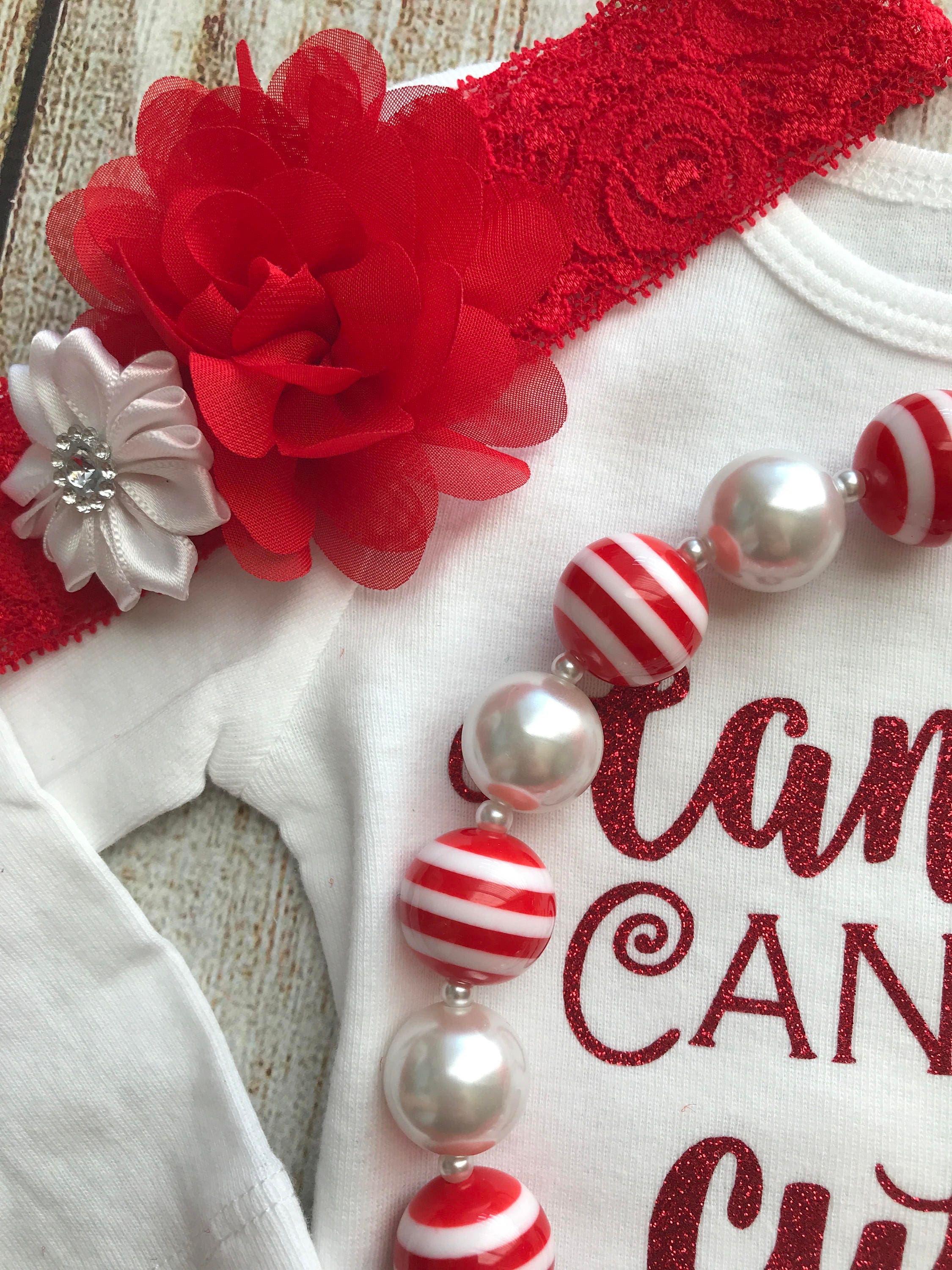 Baby Girl Christmas Outfit Candy Cane Cutie Outfit Baby | Etsy