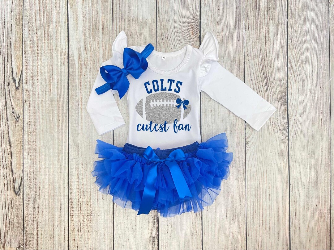 Baby Girl Football Outfit - Colts Cutest Fan Outfit - Indianapolis ...