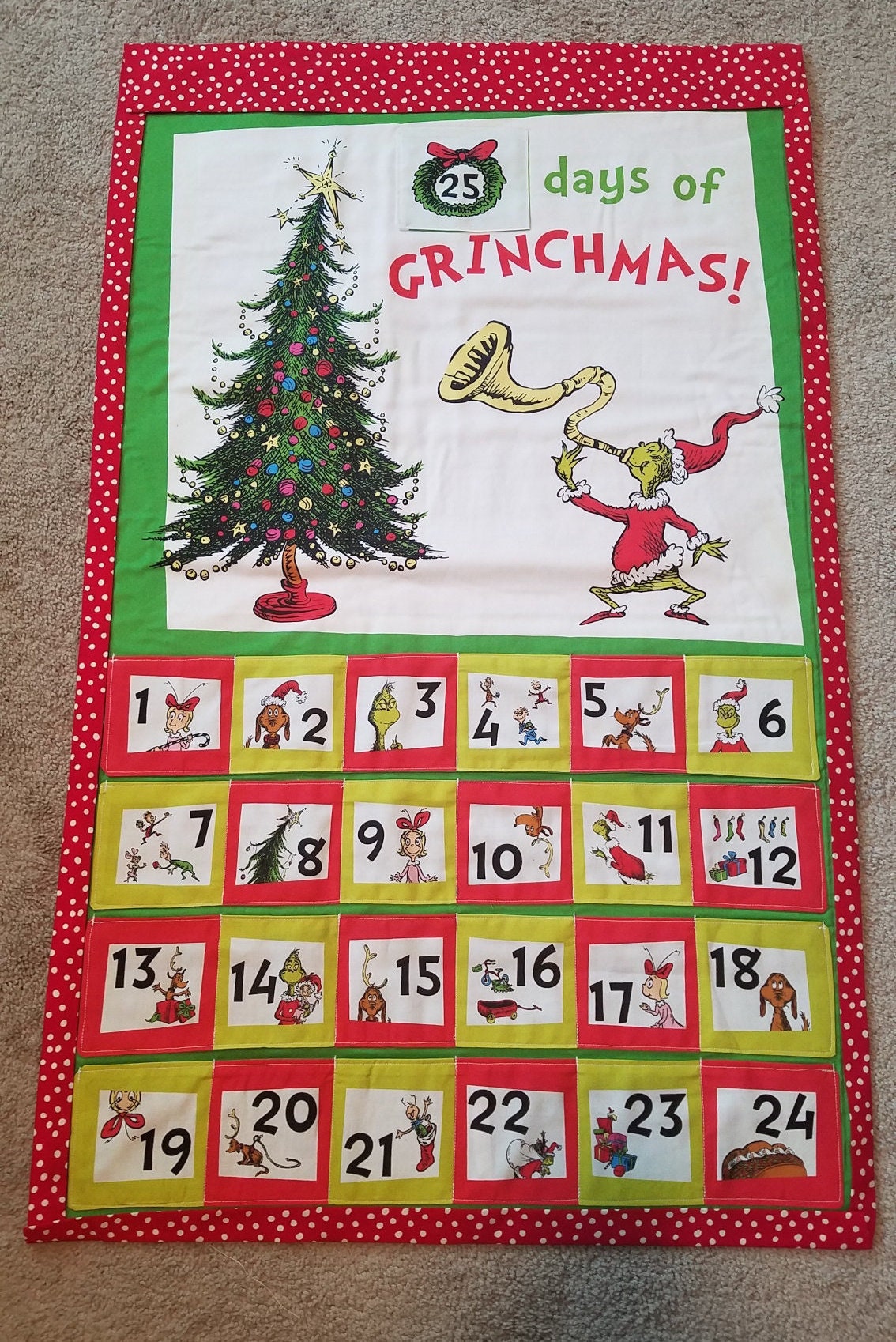 Dr Seuss Grinch Stole Christmas Whoville Advent Holiday | Etsy