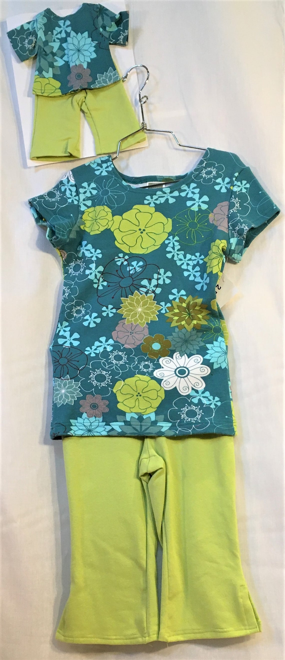 Girl Doll & Mom Matching Capri Sets 5 Colors 14.5 - Etsy