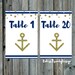 Printable Table Numbers Nautical Wedding Table Numbers - Etsy