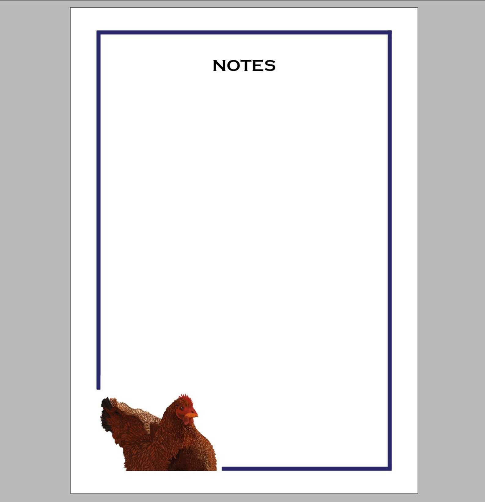 Chicken Notepad - Etsy