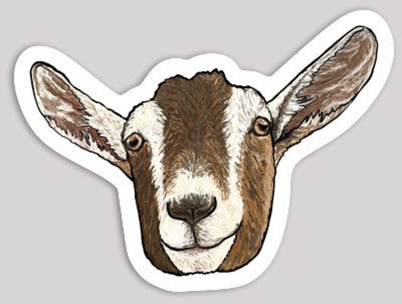 Dairy Goat Sticker - Etsy