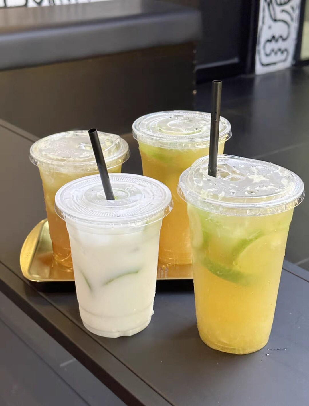 Smoothie Cups, Boba Tea Cups,disposable Party Cups,clear Plastic Cups ...