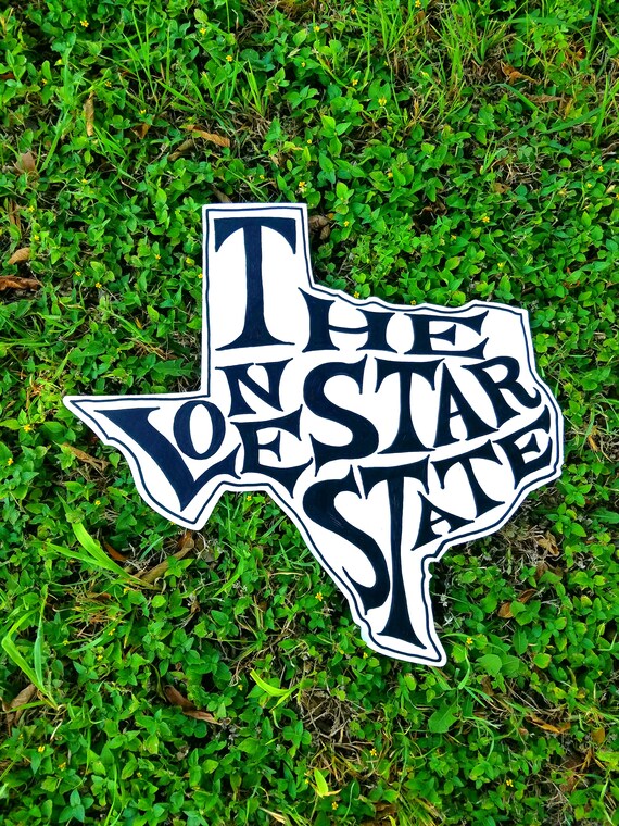 The Lone Star State Wood Plaque - Etsy