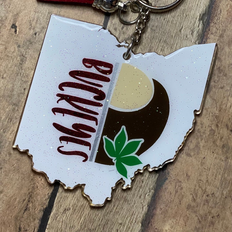 Buckeye Keychain - Etsy