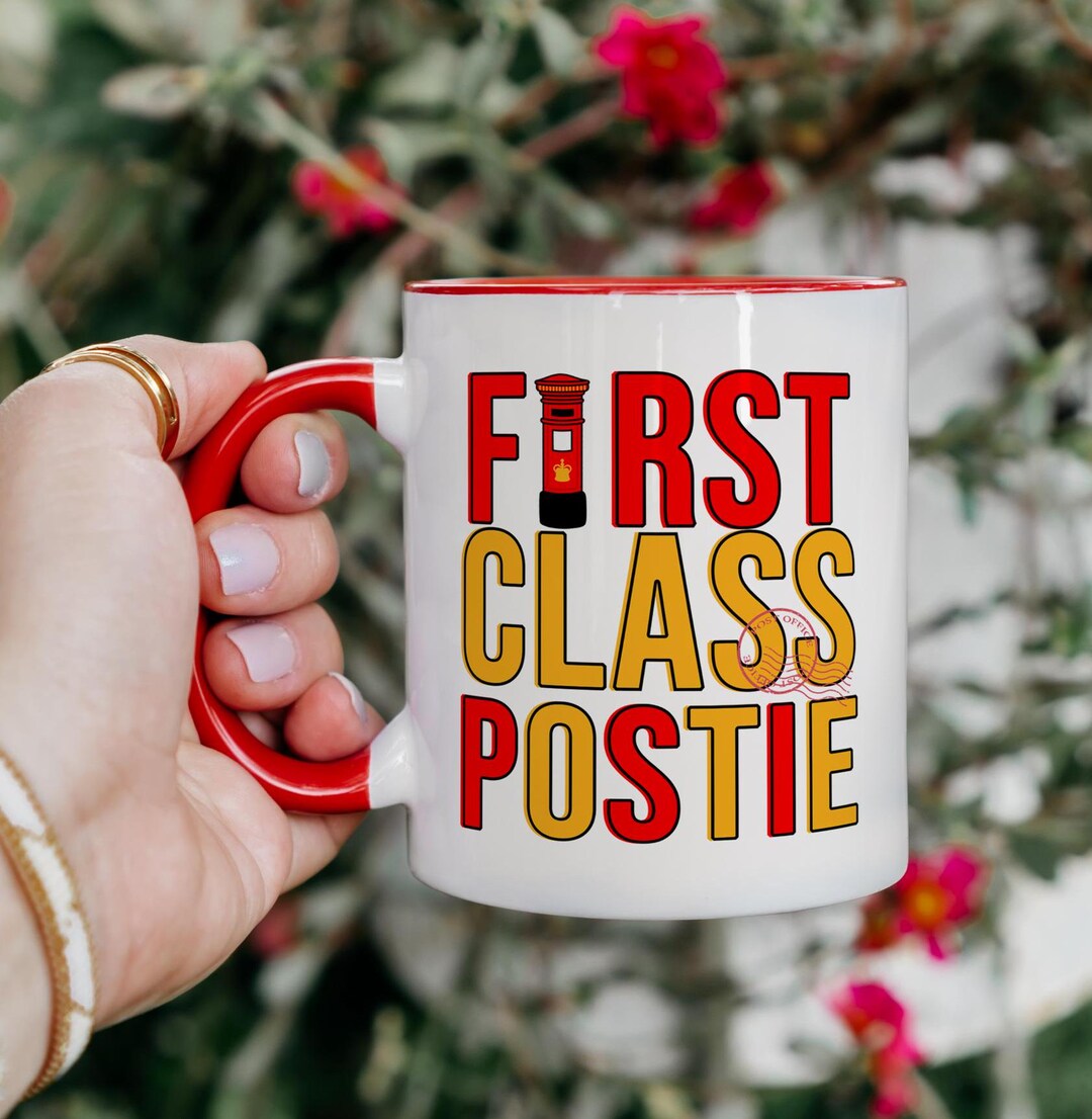 First Class Postie, Postman Mug, Postal Gifts, Post Office Gift for Him ...
