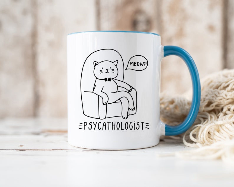 Psychology Cat Gift, Cat Psychology Teacher, Gifts for Feline Lover ...