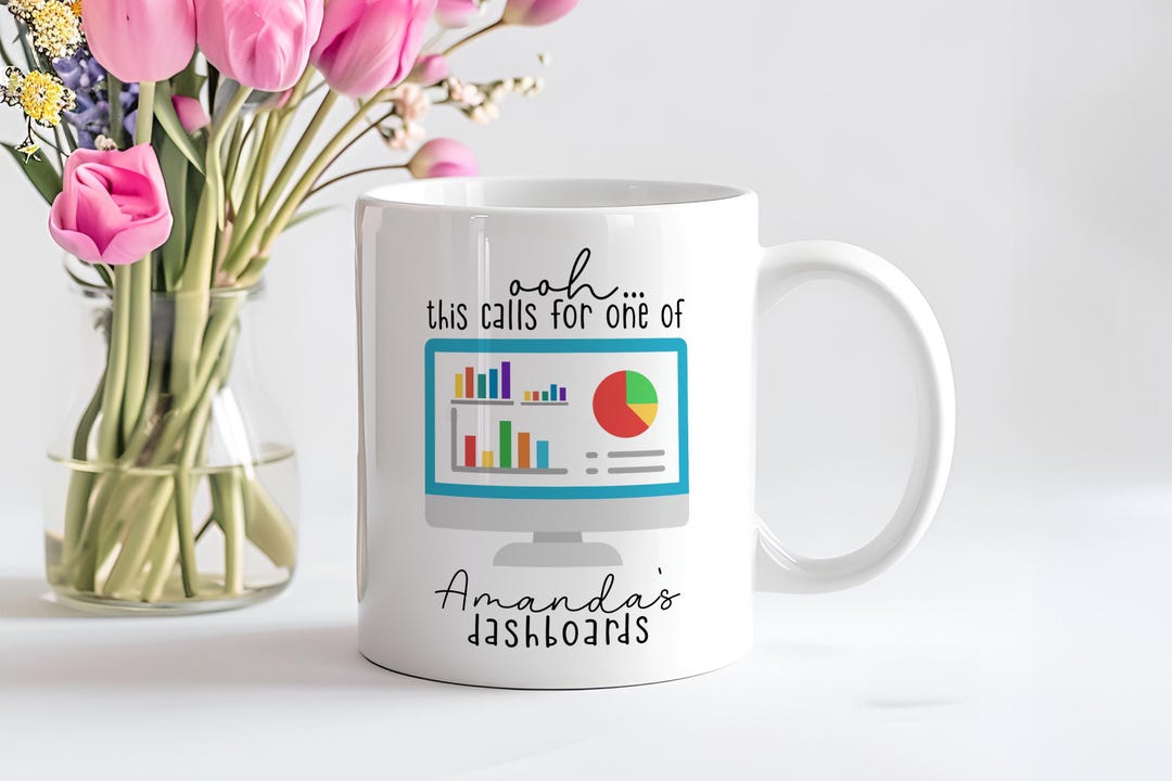 Personalised Power BI Mug, Dashboard Guru Data Engineer Gift, Sales ...