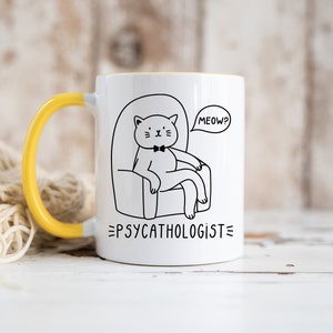 Psychology Cat Gift, Cat Psychology Teacher, Gifts for Feline Lover ...