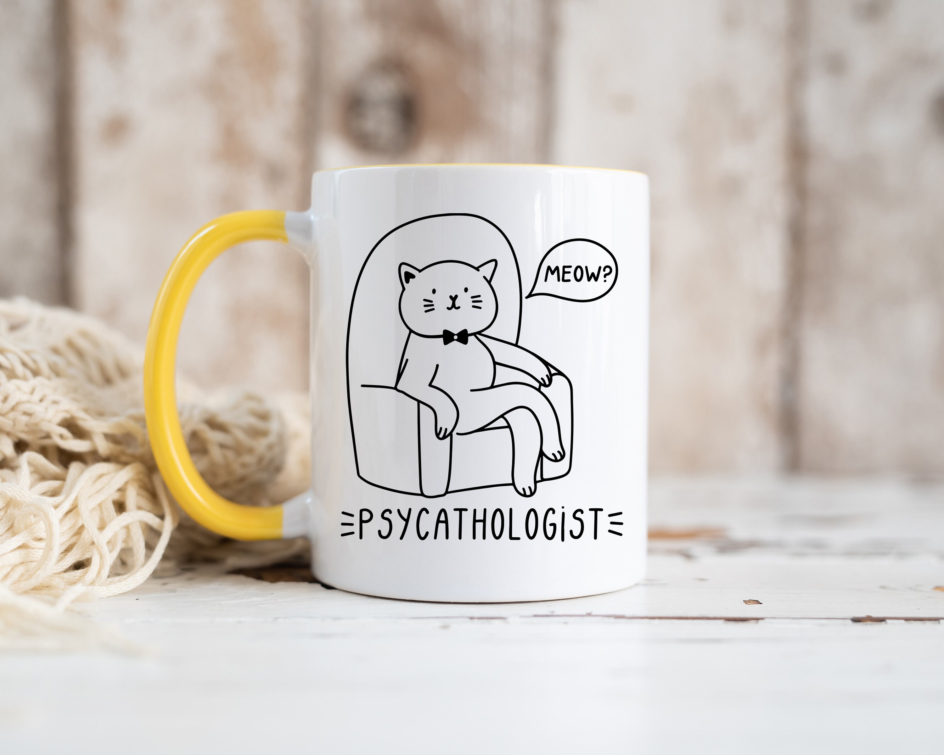 Psychology Cat Gift, Cat Psychology Teacher, Gifts for Feline Lover ...