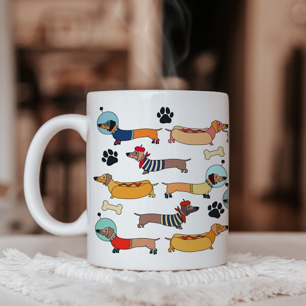 Sausage Dog Mug - Etsy UK