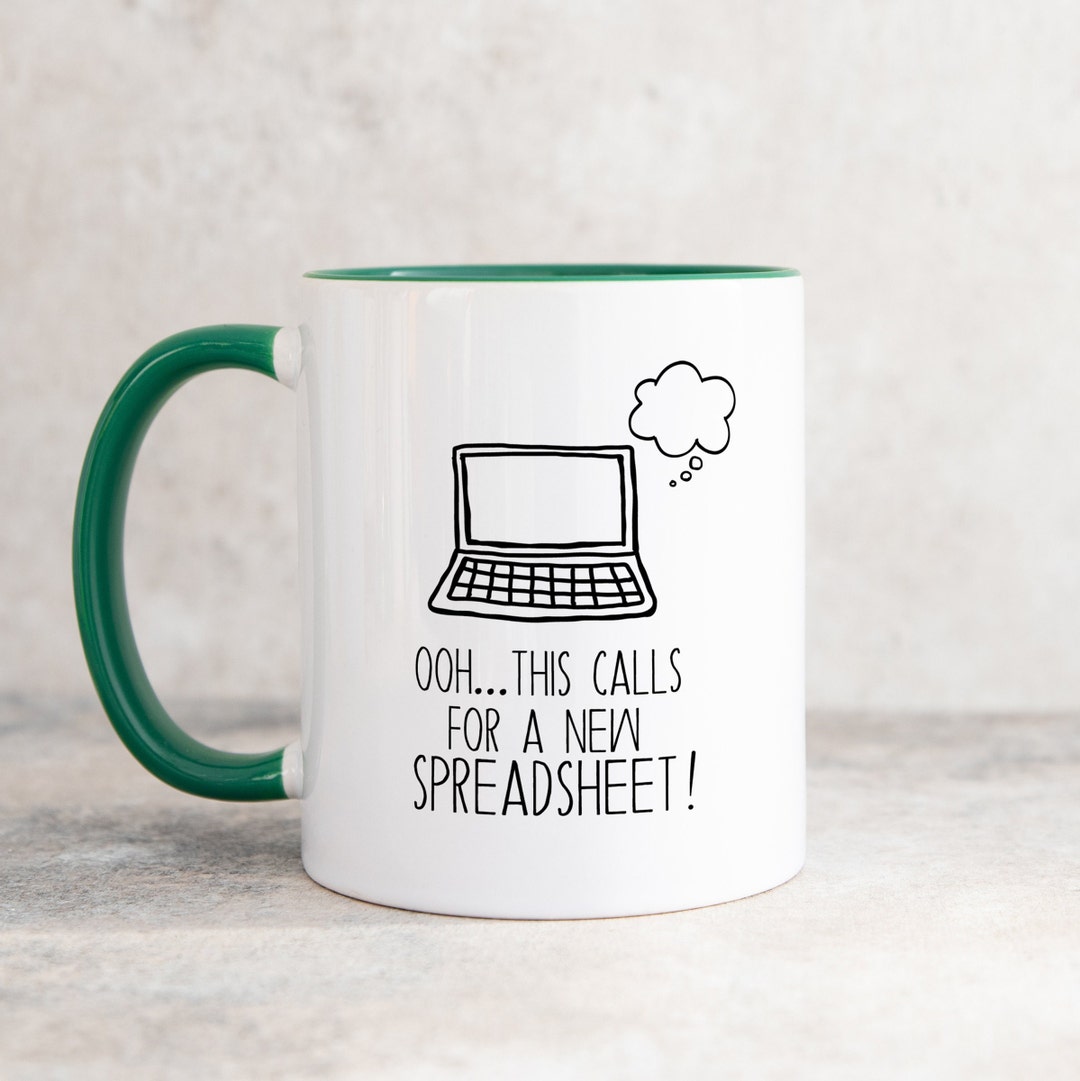 Spreadsheet Lover Mug, Funny Accountant Gift - Etsy