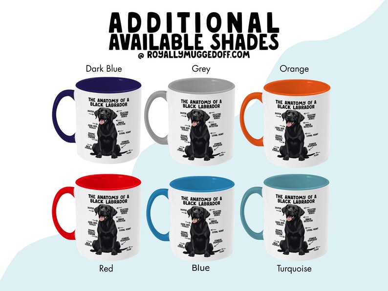 Black Labrador Anatomy Coffee Mug - Funny Dog Owner Gift. - Etsy UK