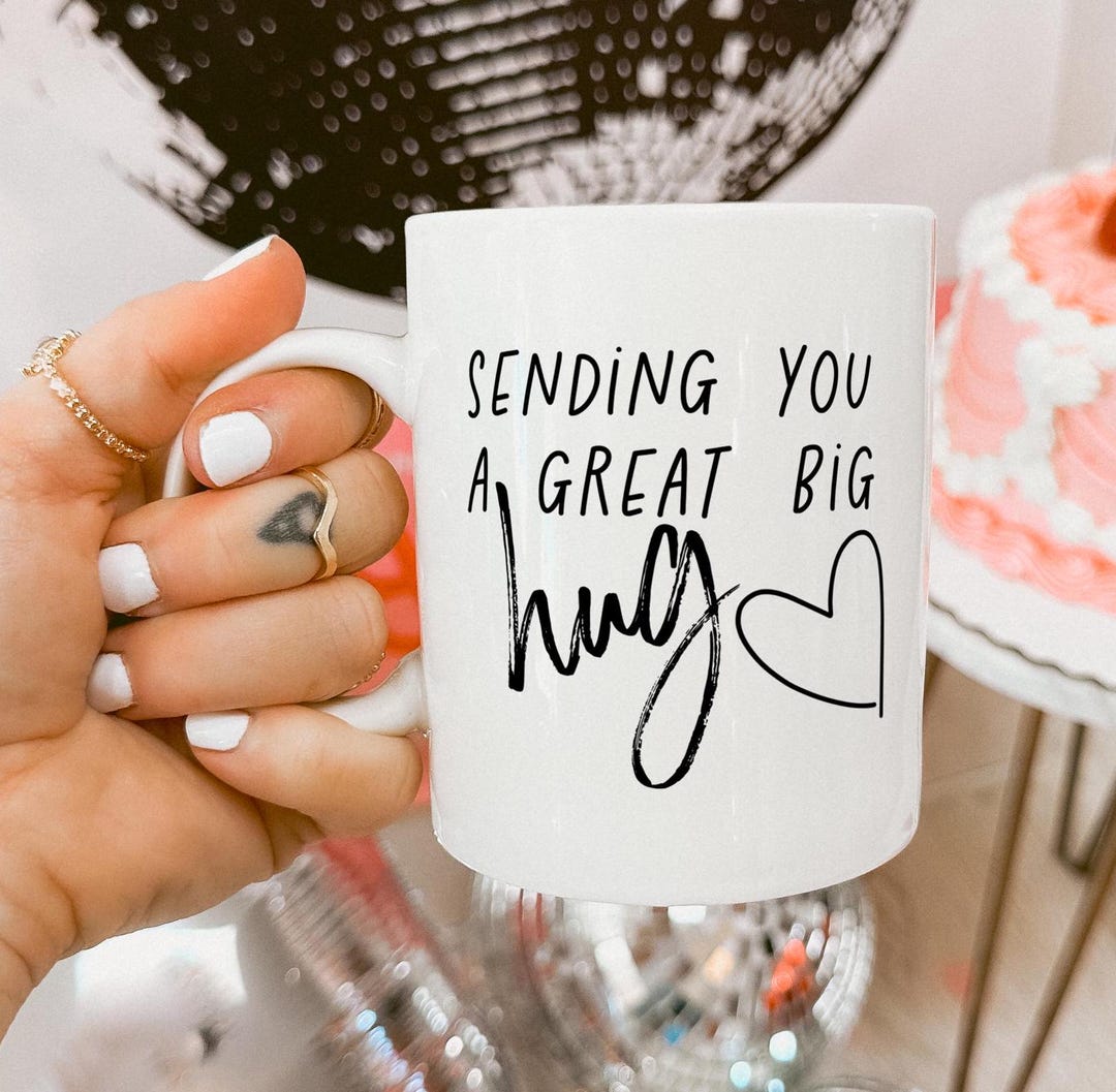 Sending You a Hug Mug, Long Distance Friendship Gift - Etsy UK
