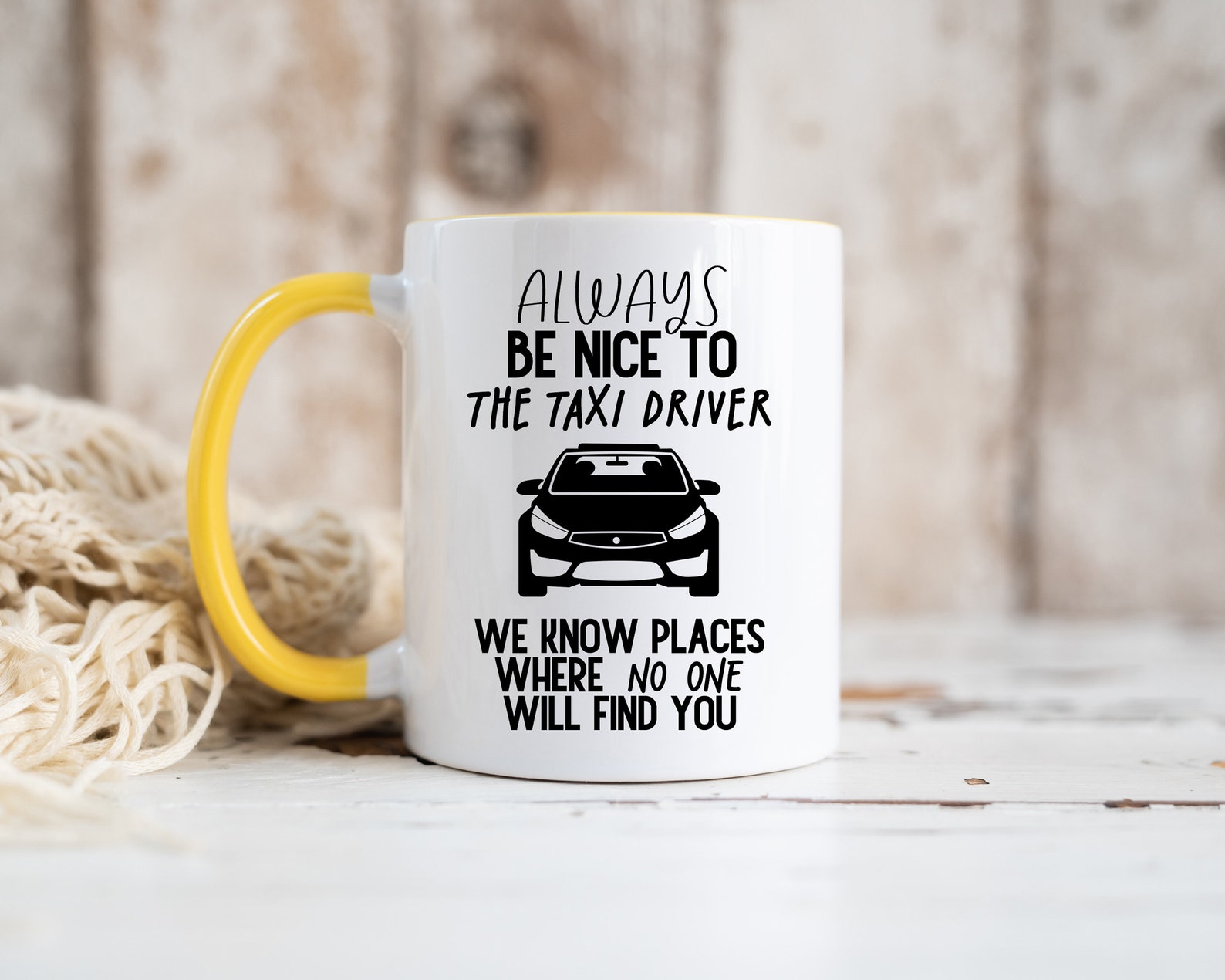 Always Be Nice to the Taxi Driver, Cab Driver Mug, Taxi Driver Gifts ...