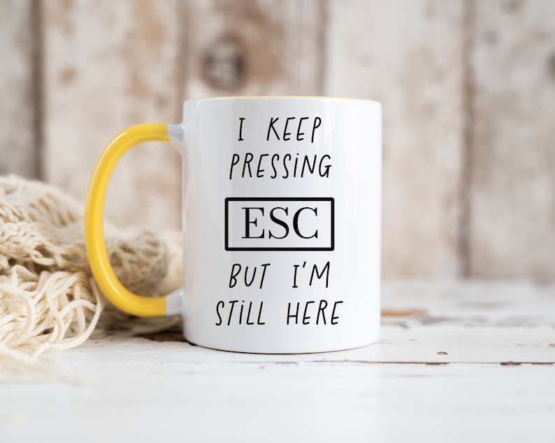 Funny Computer Geek Mug, ESC Pun, IT Gift - Etsy UK