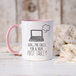 Funny Excel Pivot Table Mug, Spreadsheet Office Gift - Etsy