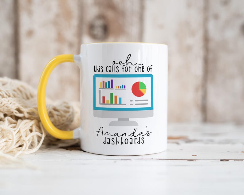Personalised Power BI Mug, Dashboard Guru Data Engineer Gift, Sales ...