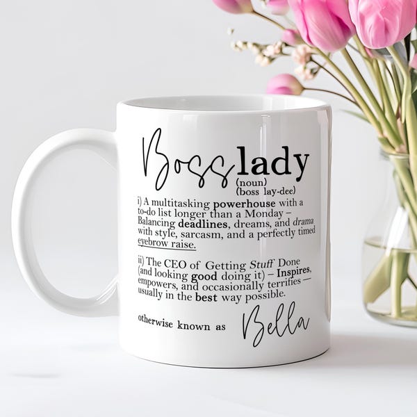Boss Lady Mug - Etsy