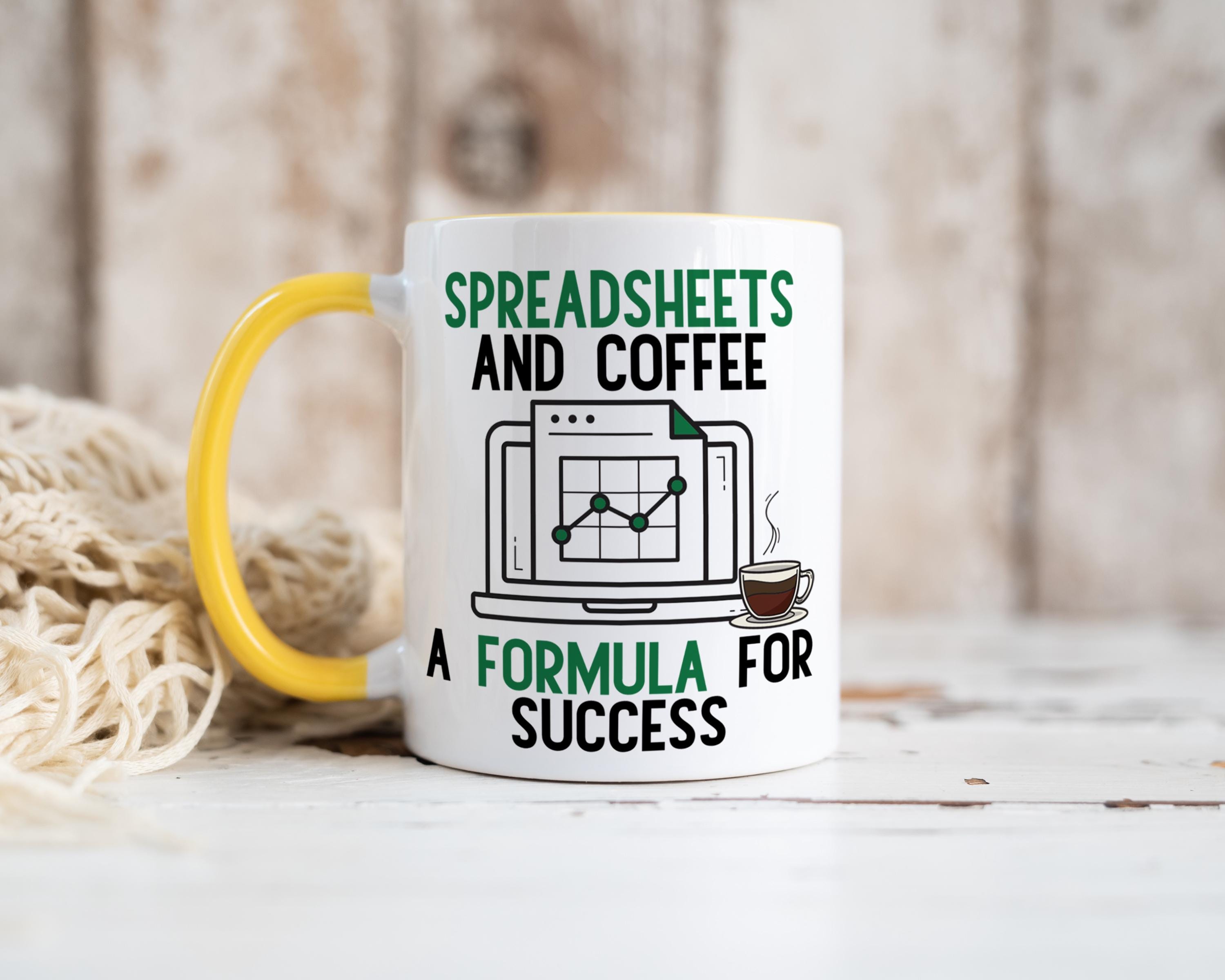 Spreadsheets and Coffee - A Formula for Success, Excel Mug Shortcut ...