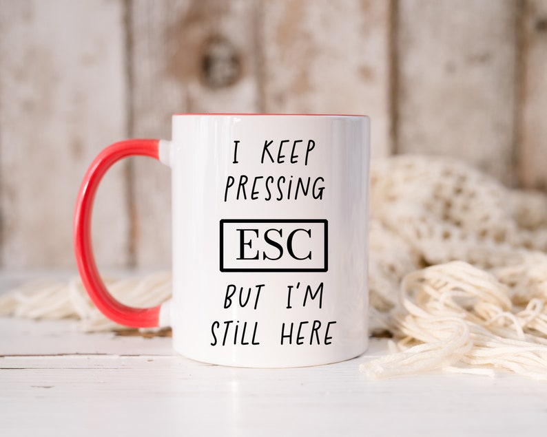 Funny Computer Geek Mug, ESC Pun, IT Gift - Etsy UK