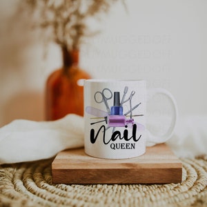 Nail Queen Mug, Nail Technician Mug Manicurist Gift, Nail Artist Gift ...