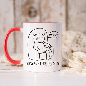 Psychology Cat Gift, Cat Psychology Teacher, Gifts for Feline Lover ...