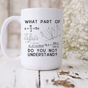 Funny Math Teacher Mug, Gift for Math Geek, Algebra Teacher Gift, Math ...
