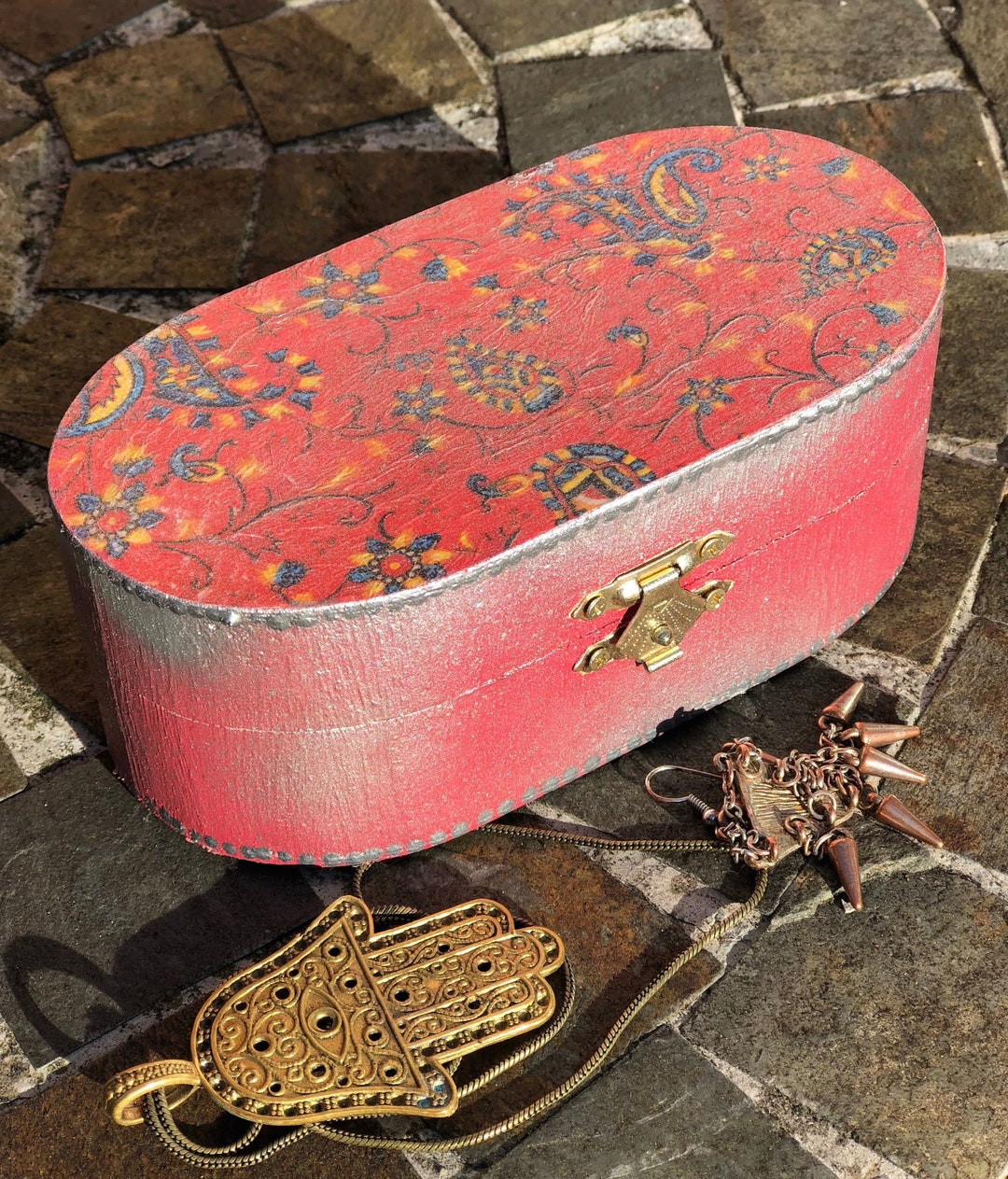 Curved Wooden Jewellery Box, Trinket Box, Memory Box - Etsy