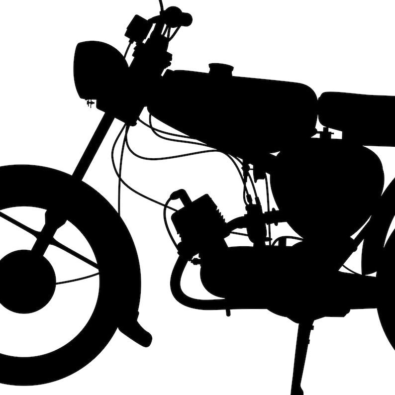 Simson S51 Moped SVG Ai EPS Vektor Vorlage – Plotterdatei, Cricut ...