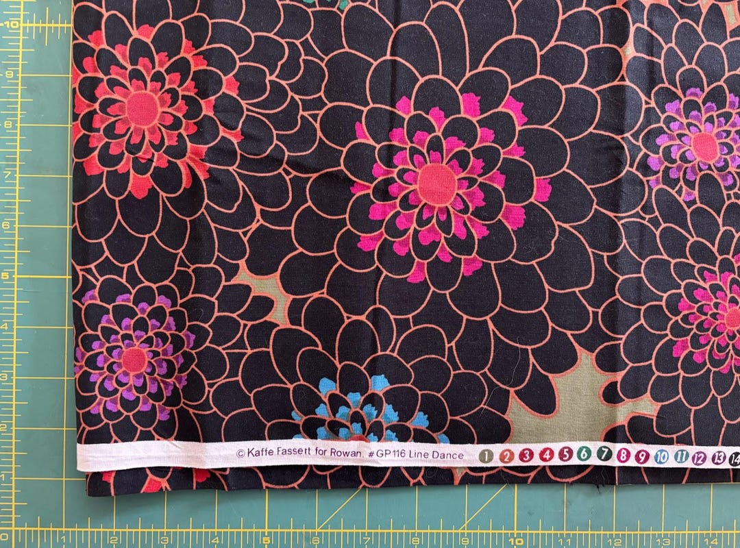 Kaffe Fassett Line Dance- GP116 OOP HTF 100% Cotton Fabric Sold by the ...