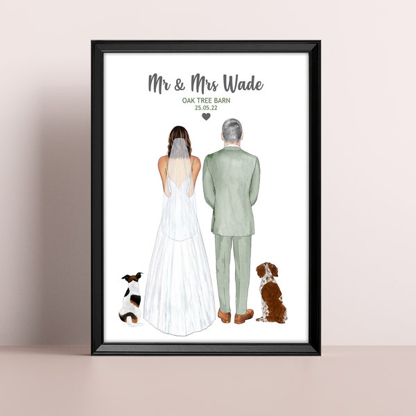 Groom and Bride Poster - Etsy